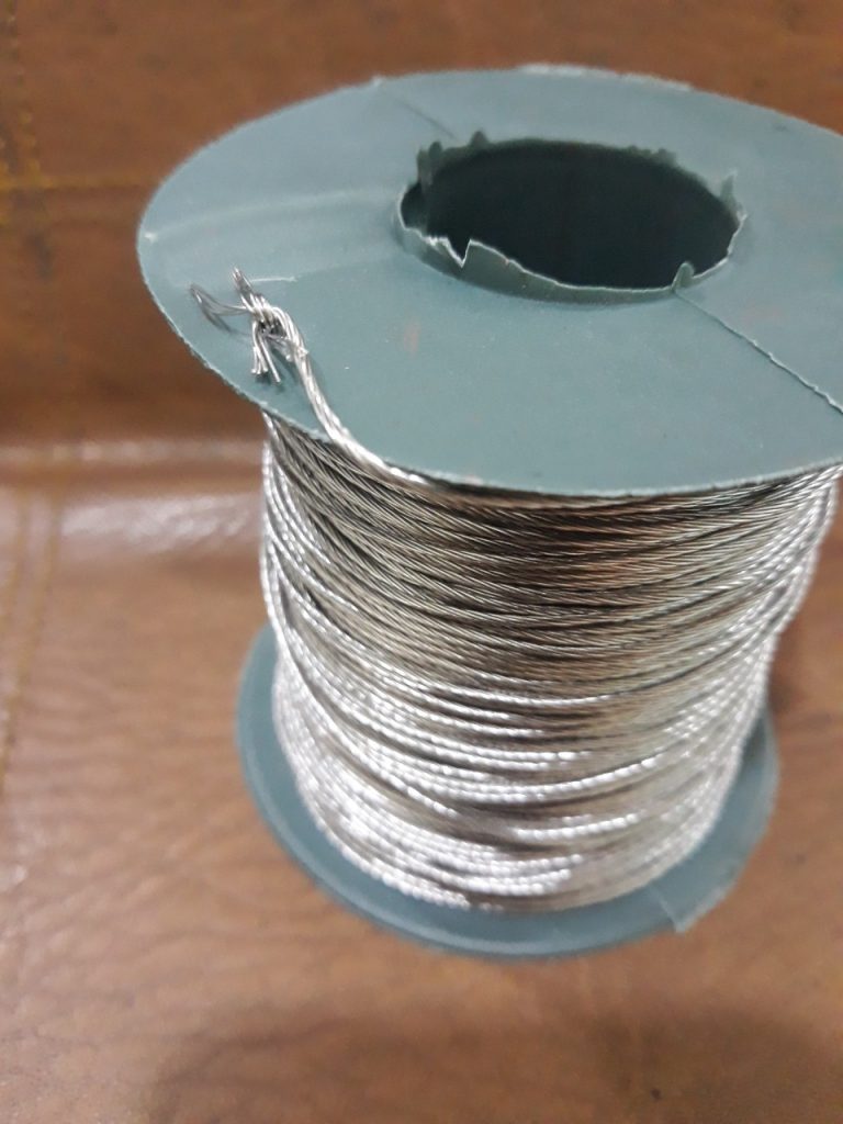 Dây cáp inox 1mm - làm dây mồi, dây niêm phong, dây trang trí, dây treo